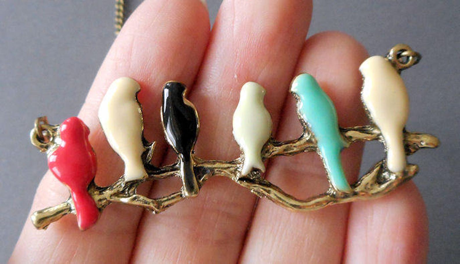 1pc-2.5 Silver Tone Colorful Enamel Bird Pendant-2 Loop - Etsy