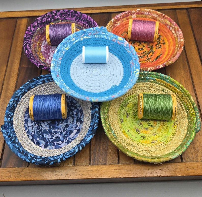 Coiled Rope Basket Kit – DIY Mini Fabric Bowls - Etsy