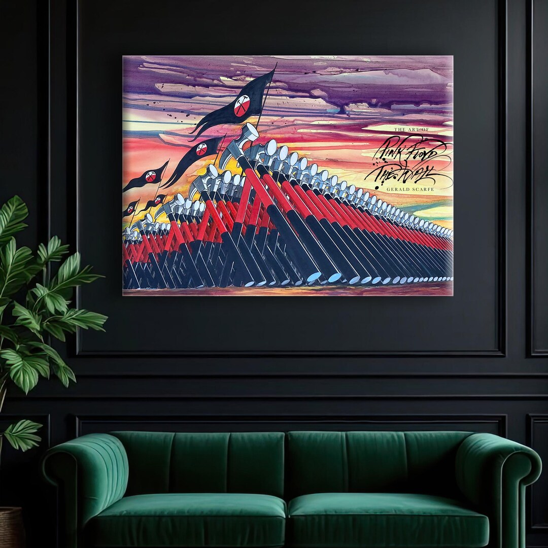 Pink Floyd the Wall Home Decor Canvas Wall Art | Marching Hammers ...