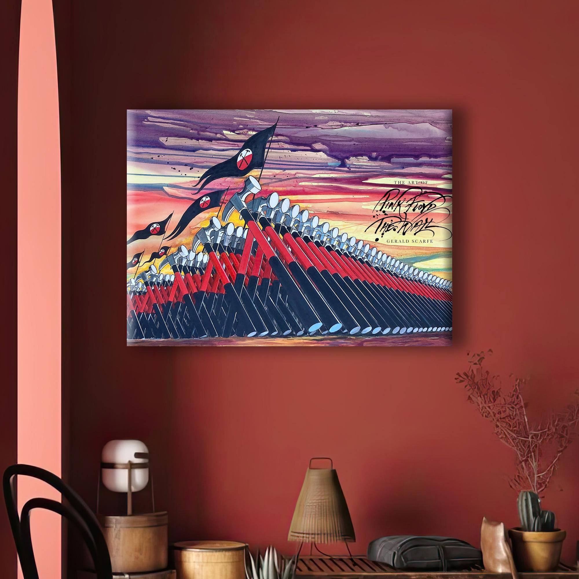 Pink Floyd the Wall Home Decor Canvas Wall Art | Marching Hammers ...
