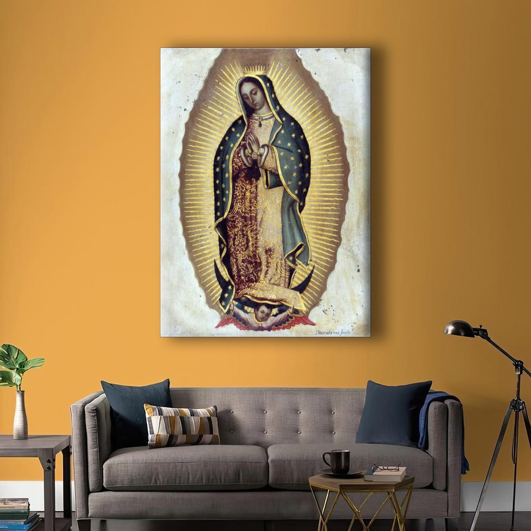 Aztec Mother Goddess Home Decor Canvas Wall Art | Tonantzin Sacred ...