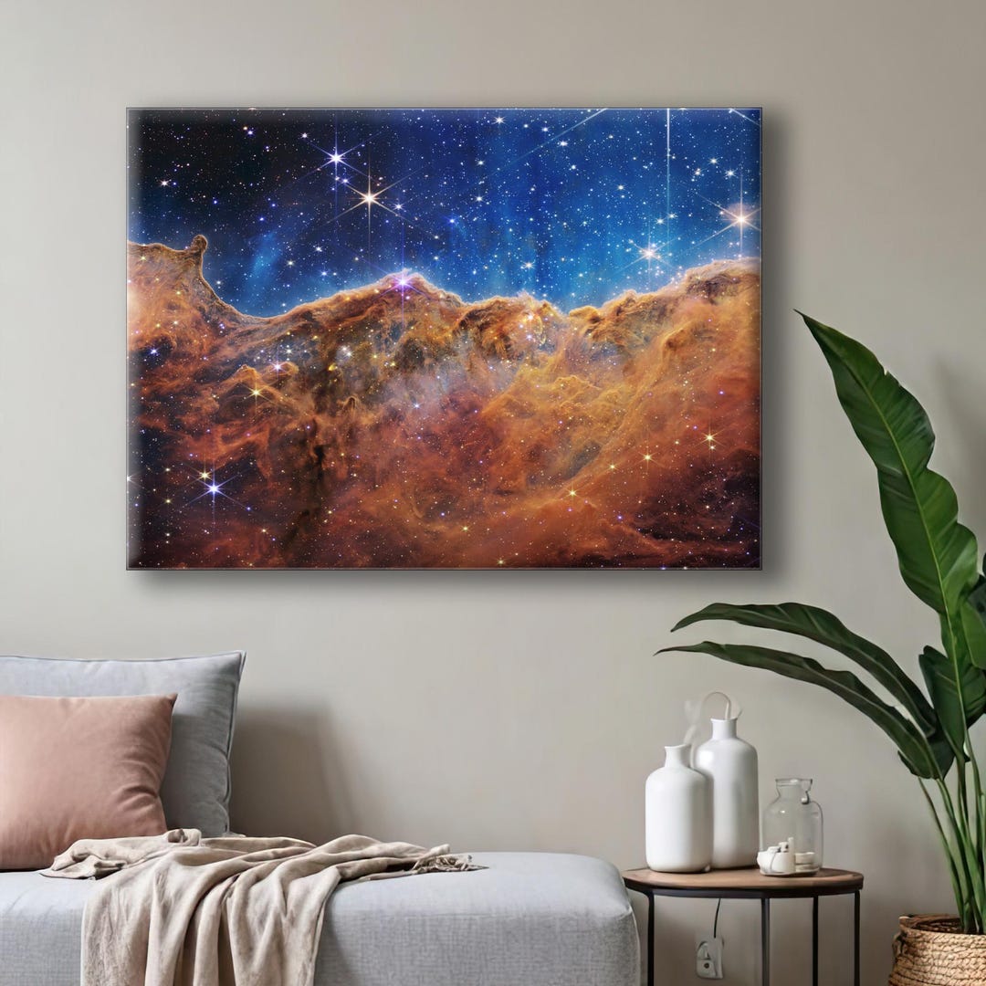 James Webb Telescope Pillars of Creation Home Decor Canvas Wall Art ...