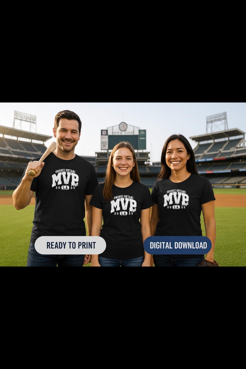 Shohei Ohtani MVP 2025 PNG • Baseball Fan Art • LA Baseball Digital ...