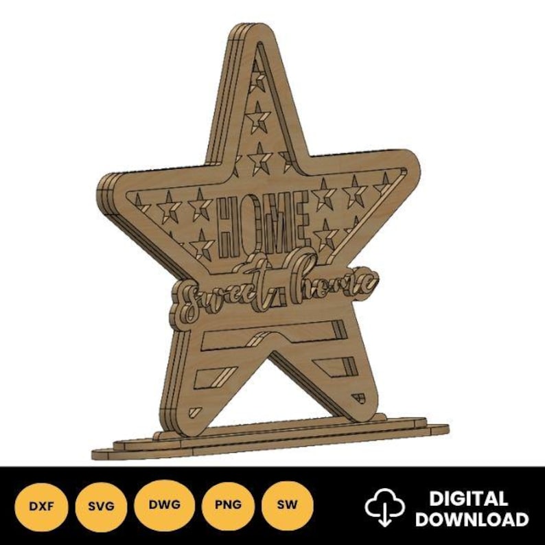 Laser Cut 4th July , 250th Anniversary, Laser Cut 4th July Star ...