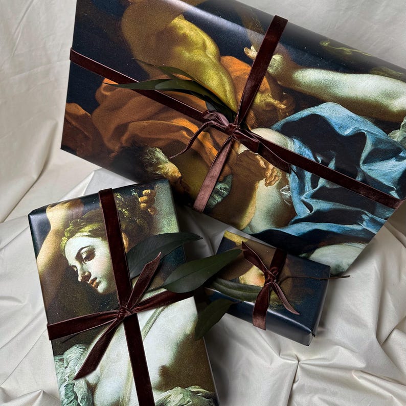 Baroque Art Wrapping Paper – Aurora Taking Leaves of Tithonus by ...