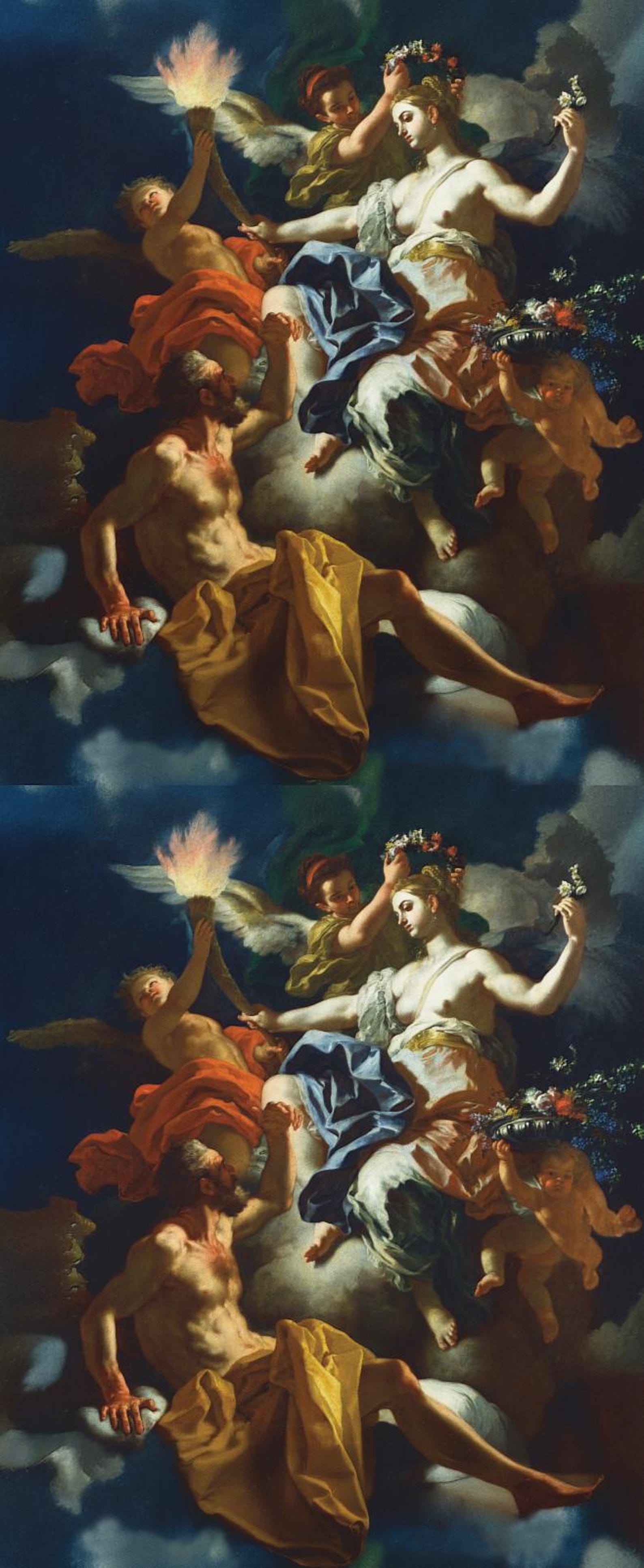 Baroque Art Wrapping Paper – Aurora Taking Leaves of Tithonus by ...