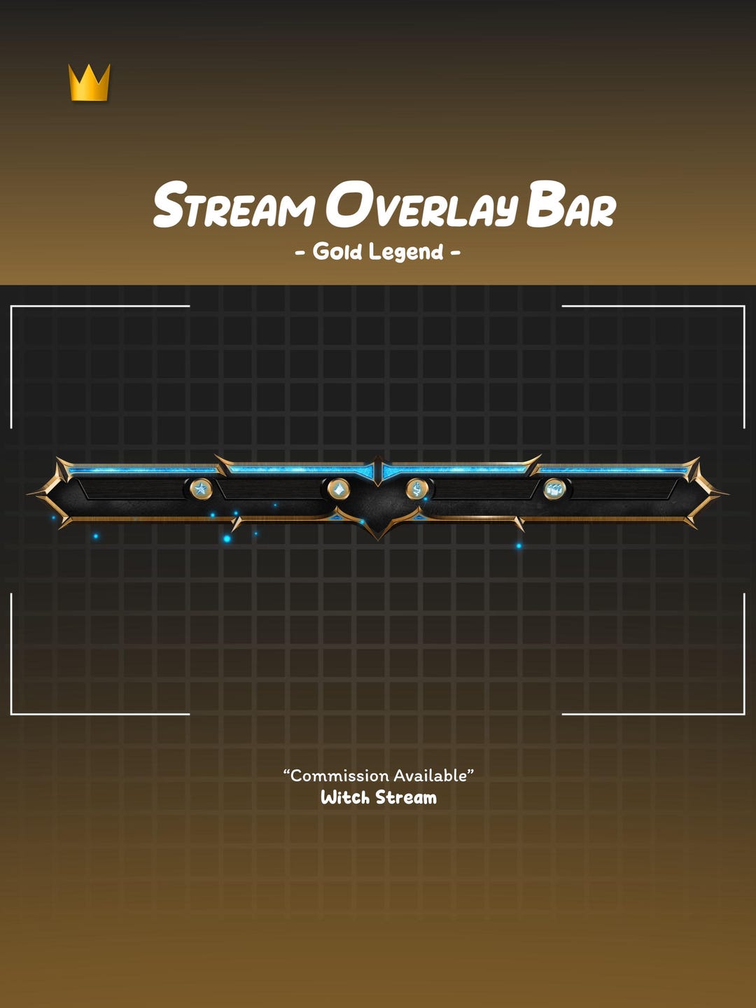 Gold Legend Animation | Overlay Bar - Stream Asset - Etsy