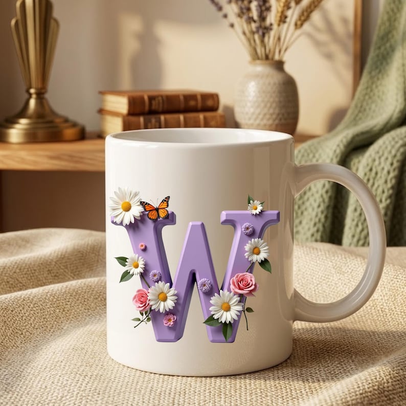 Paquete de 36 letras PNG con alfabeto floral morado, monogramas ...