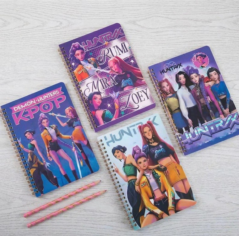 K-pop Demon Hunters Notebook –anime Coil Journal for Students, Cute ...