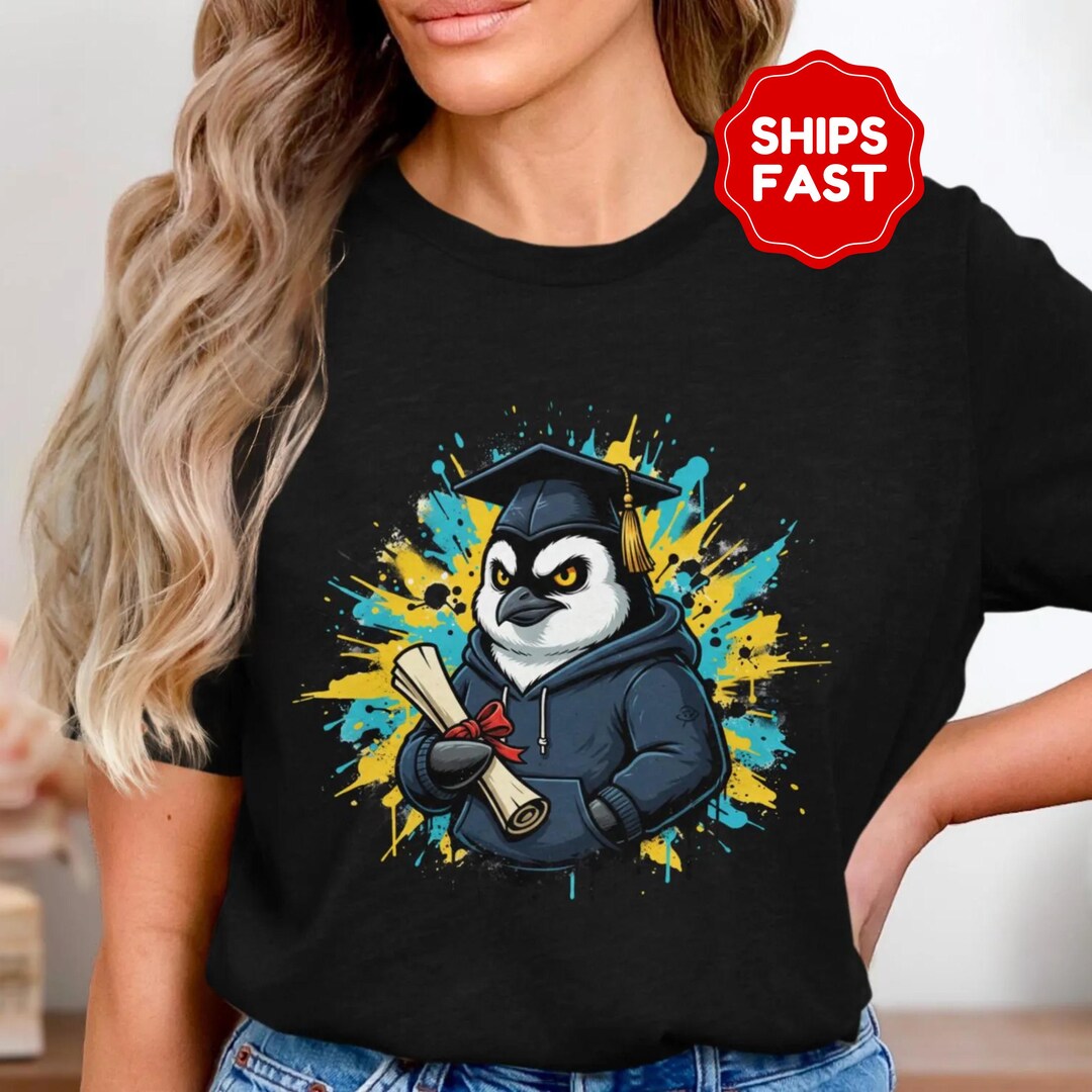 Graduate Penguin T-shirts, Sweatshirts, Funny Graduation Gift, Penguin ...