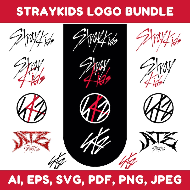 Stray Kids SVG Bundle | SKZ & SKZOO Logos, Kpop Cut Files (cricut ...