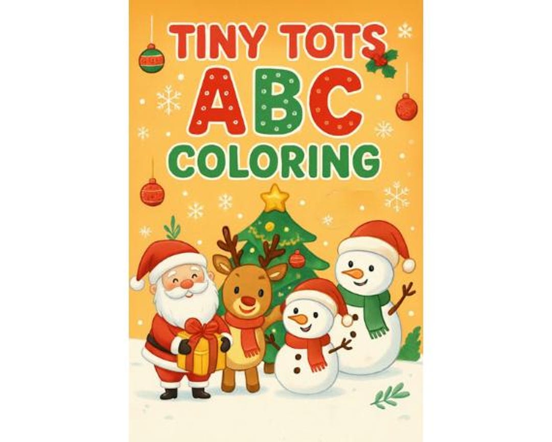Christmas ABC Coloring Book | Tiny Tots Holiday Printable (PDF) - Etsy