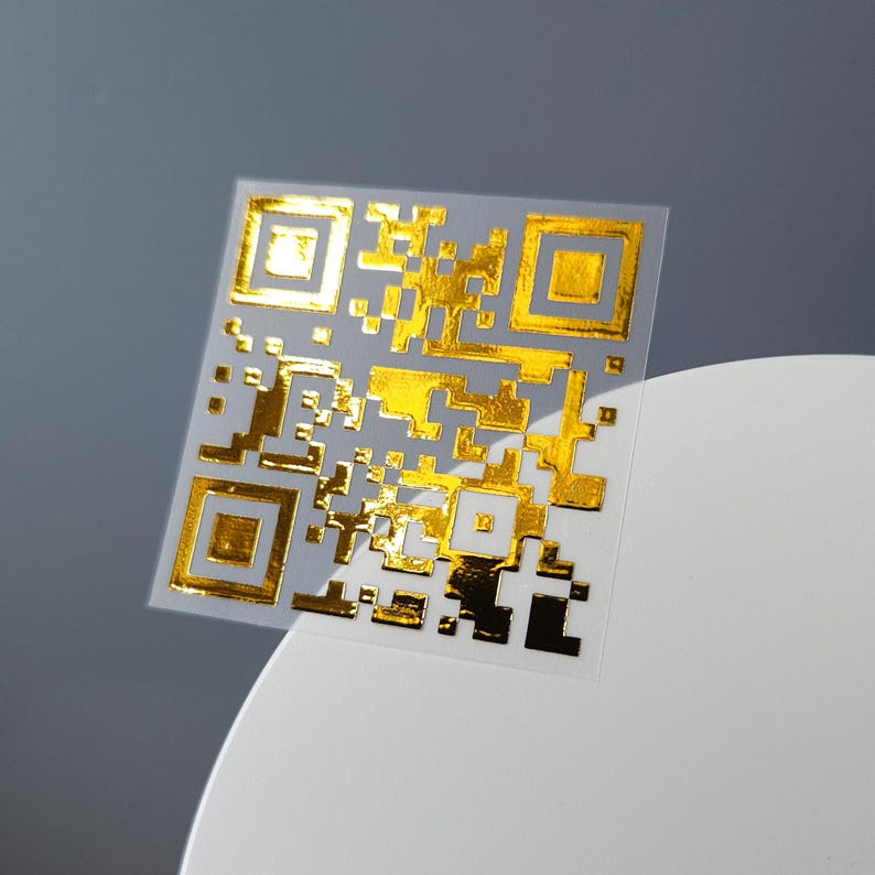 Custom QR CODE STICKER Labels, Kiss Cut Barcode Stickers, Personalised ...