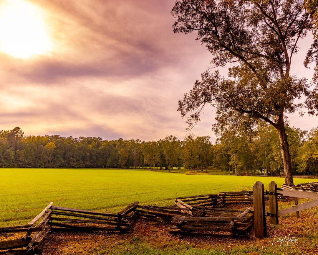 Natchez Trace Parkway Fence Line – Rustic Southern Countryside ...
