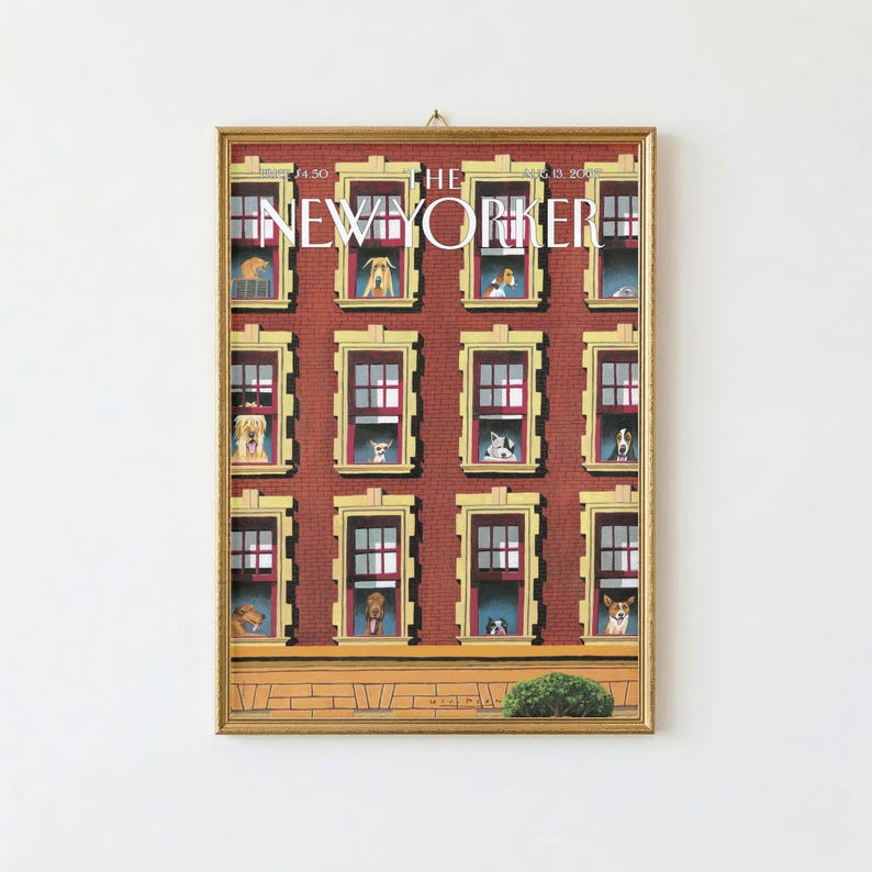 New Yorker Magazine Cover August 2007 Contemporary Poster - Etsy New ...