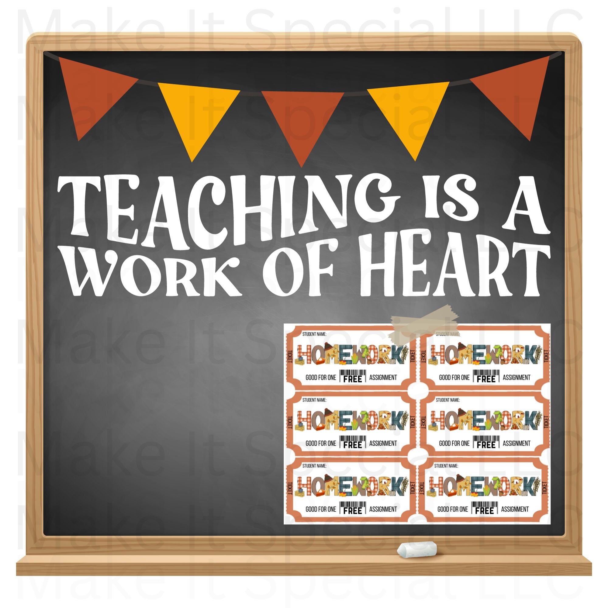 Thanksgiving Free Homework Pass | Teacher Gifts Box | Homework Coupon ...