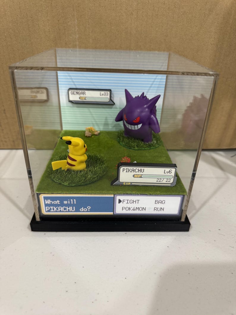 Pokemon Battle Scene Diorama From Video Game - Multiple Variations ...