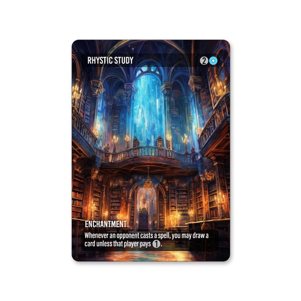 Rhystic Study Proxy - Etsy