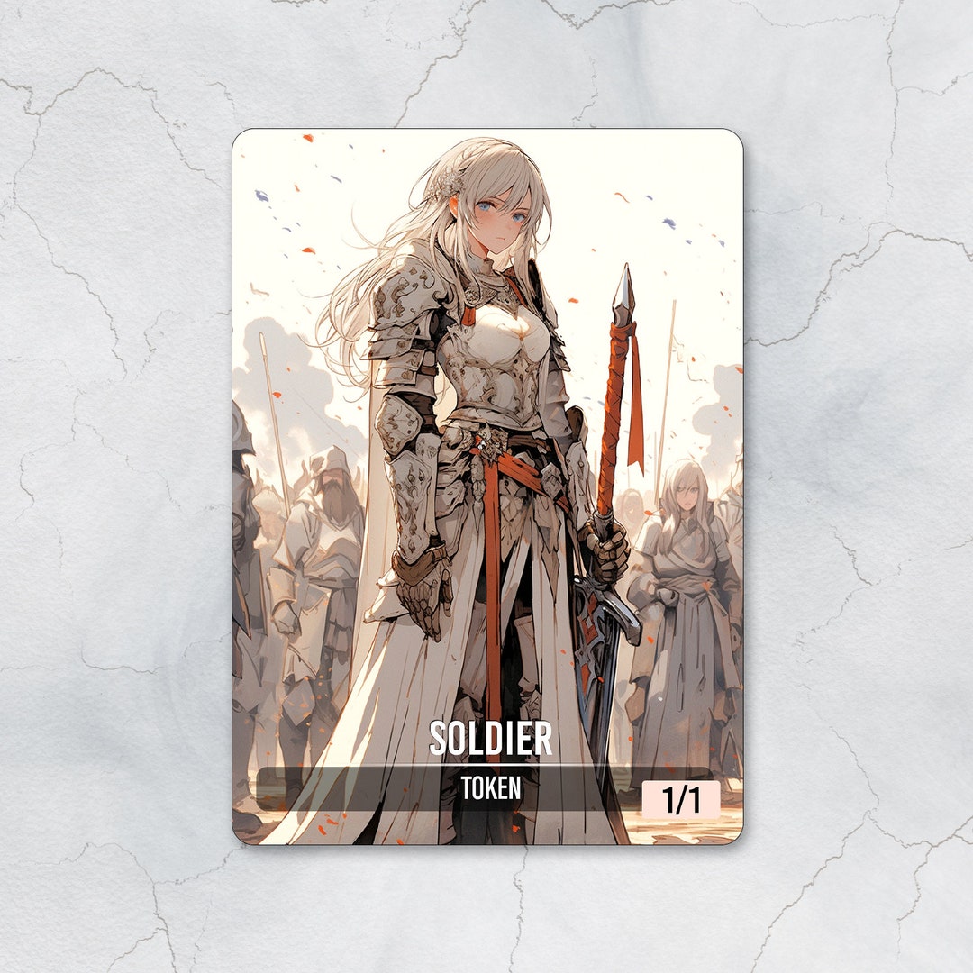 Ficha de SOLDADO 1/1, Ficha de arte personalizada, Estilo anime ...