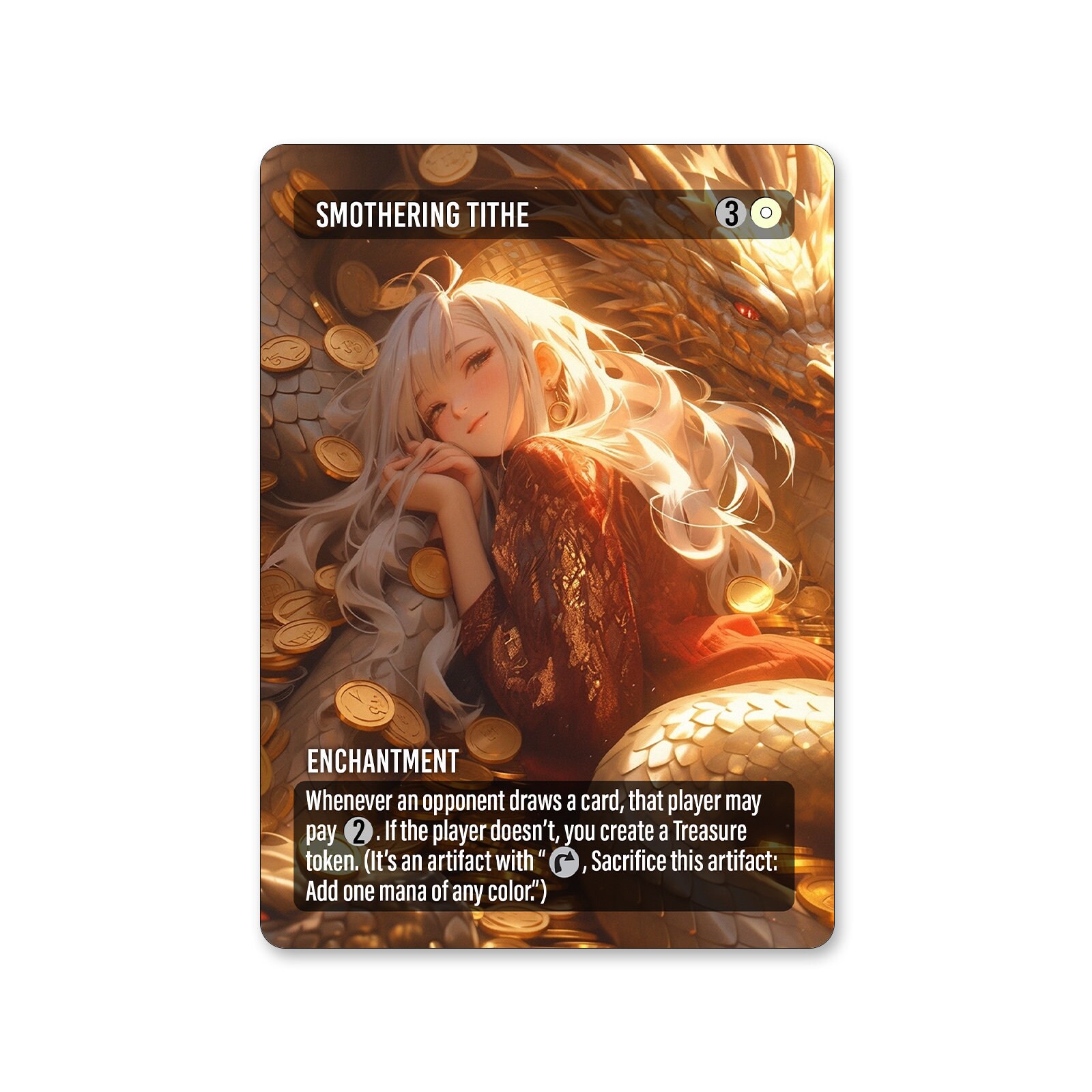 Smothering Tithe Custom Full Art Card Commander / EDH - Etsy