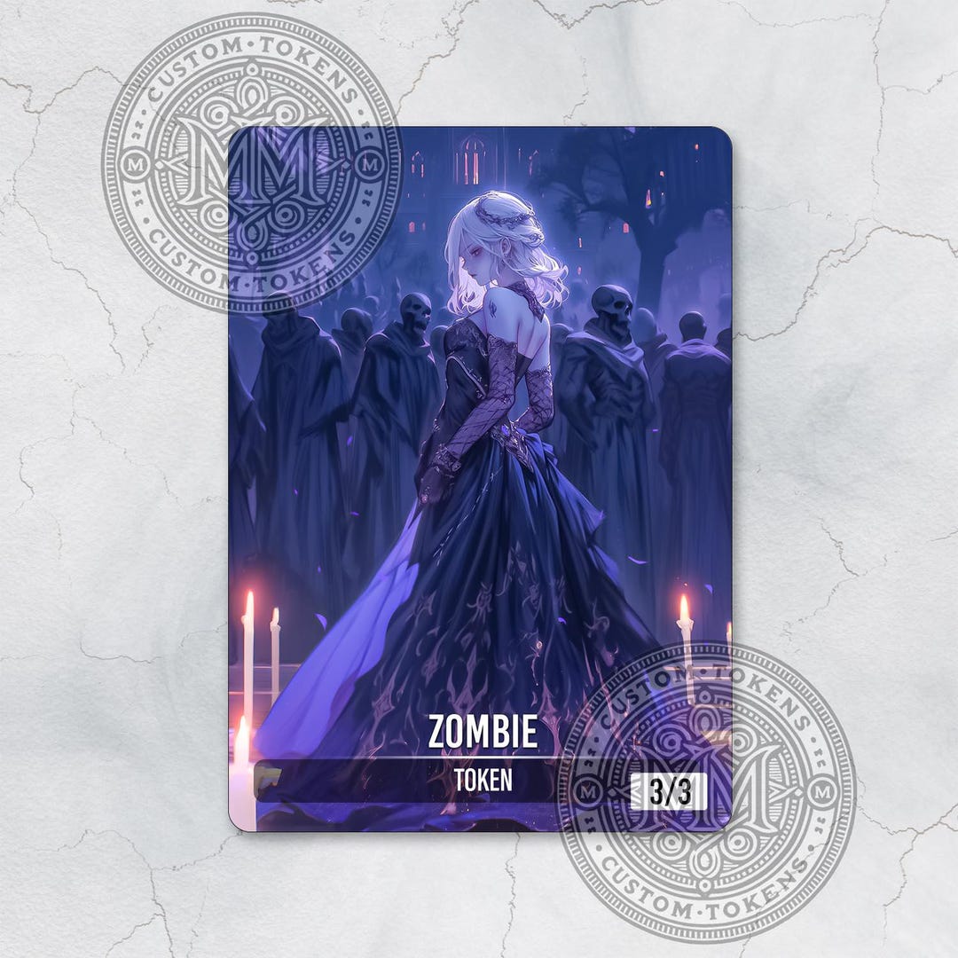 ZOMBIE Token 3/3 - Custom Art Token - Anime Style - Return of the ...