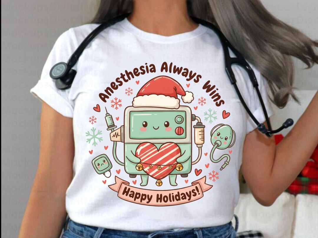 Medical Christmas PNG: Anesthesia Always Wins Art (digital Download) - Etsy