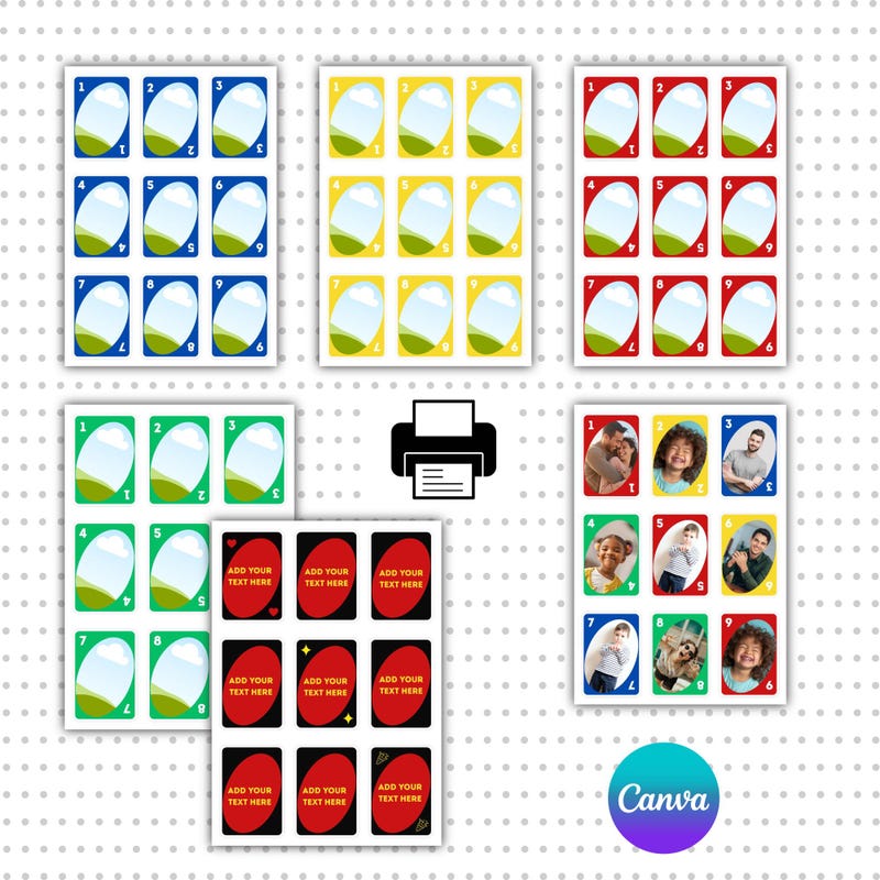 Custom Uno Cards Personalized - Etsy