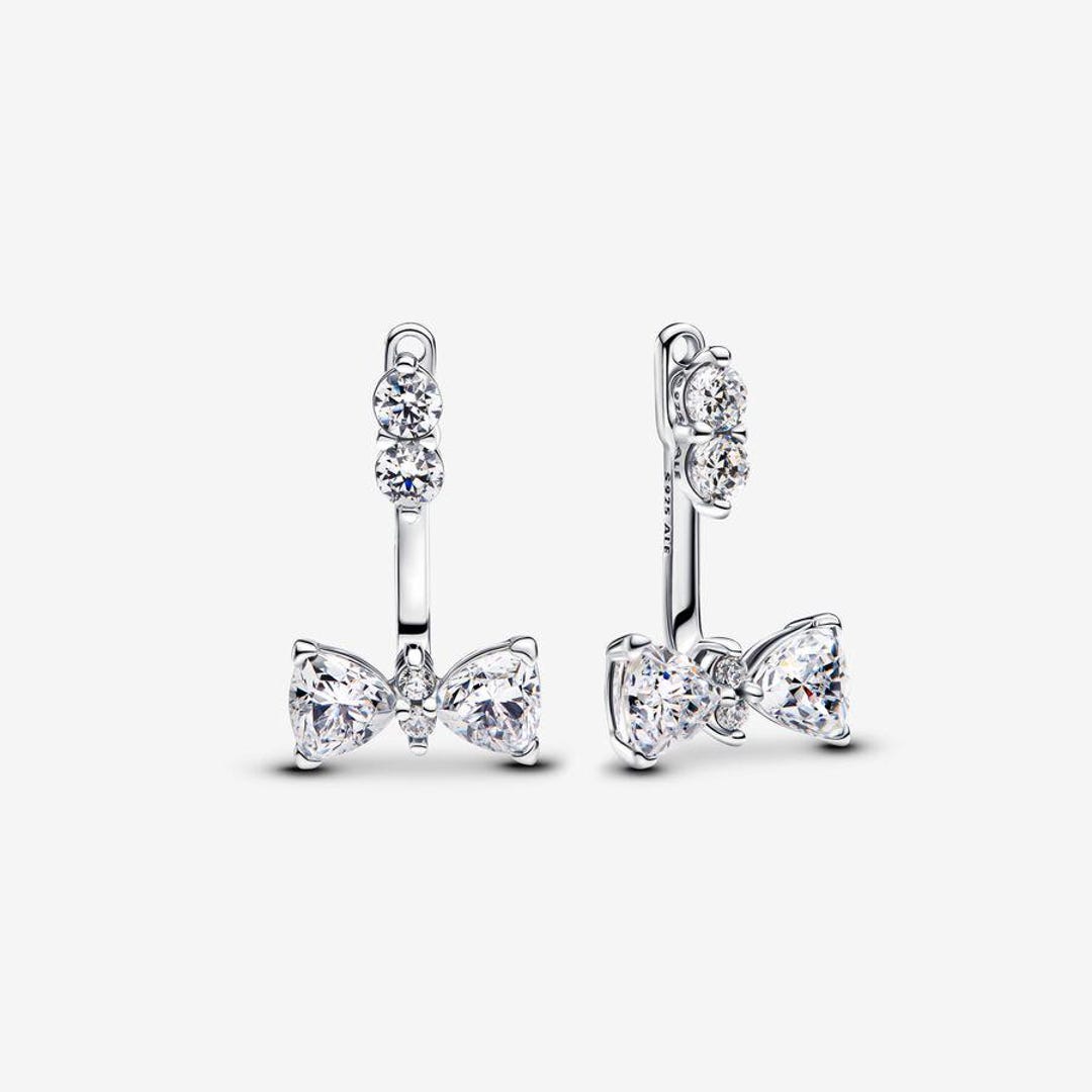 Pandora Sparkling Bow Drop Earrings - Etsy