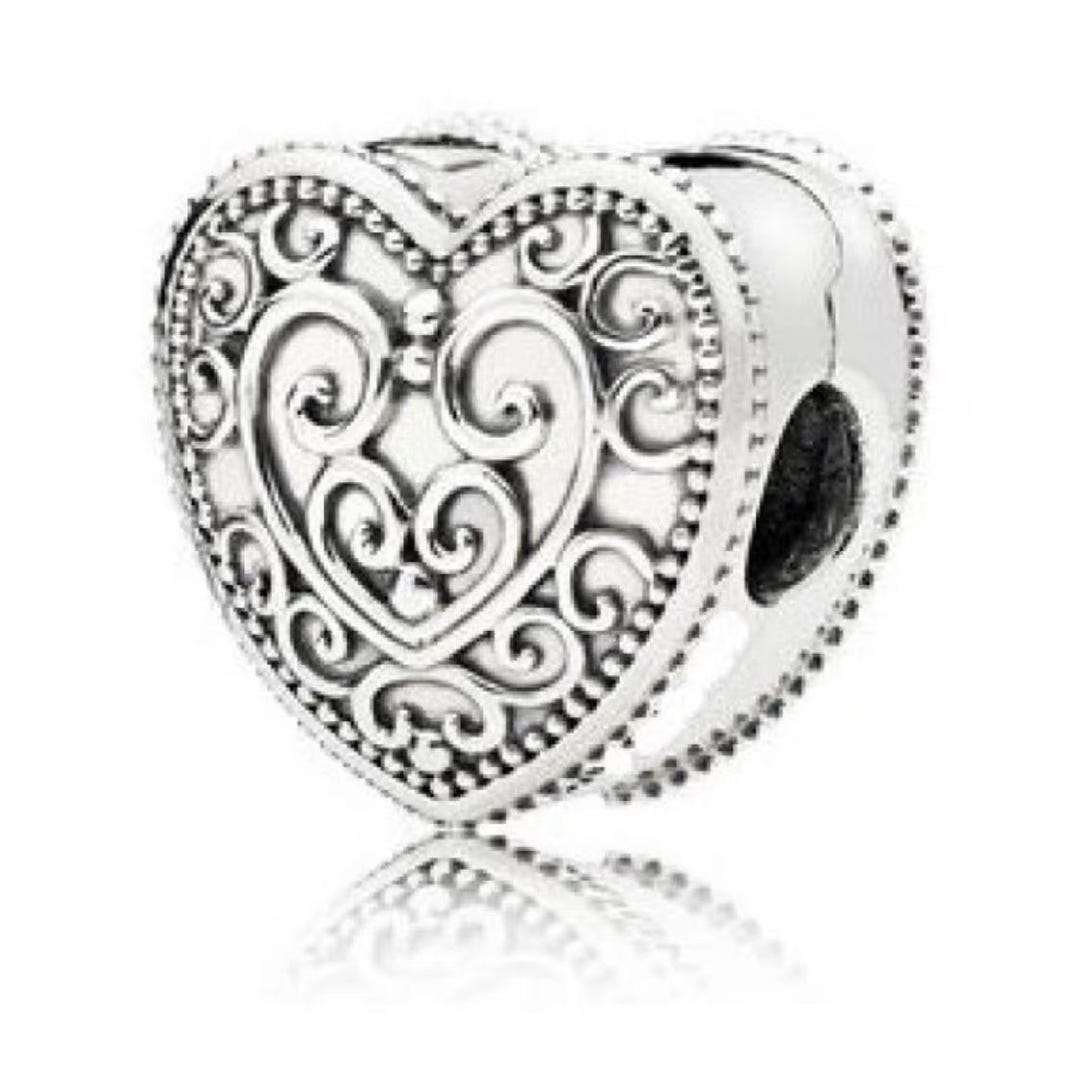 Pandora Enchanted Heart Clip Charm Fairy Tale - Etsy