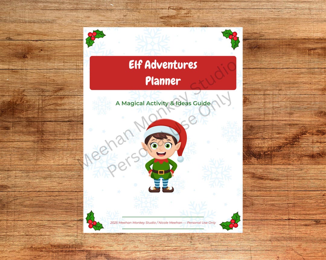 Christmas Elf Adventures Bundle — Planner, Arrival Letter and Departure ...