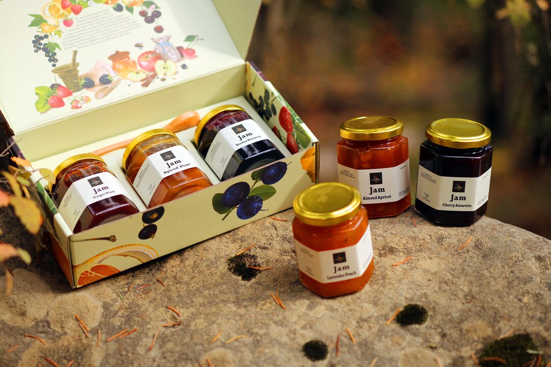 GOURMET JAMS in Original Gift Box - Etsy