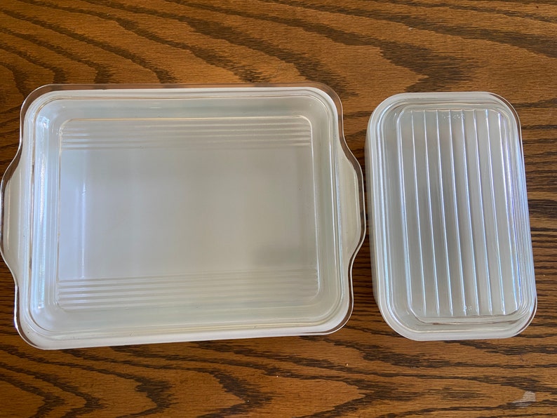 Pyrex Rectangular Refrigerator Dish Set Amish Butterprint - Etsy