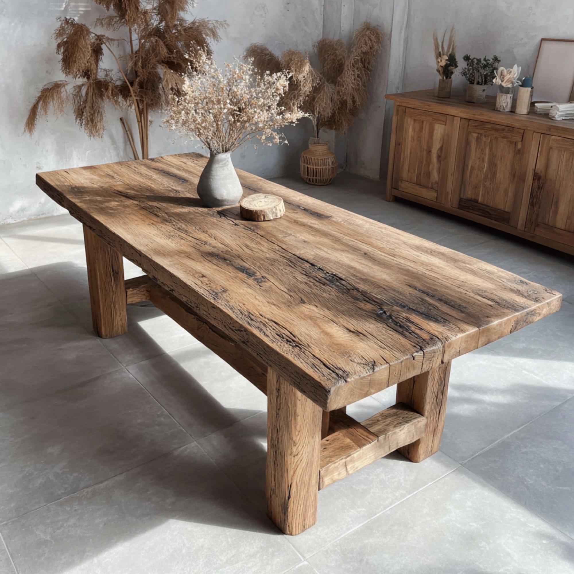 Wooden Table, Rustic Wooden Table, Handmade Wooden Table, Table ...