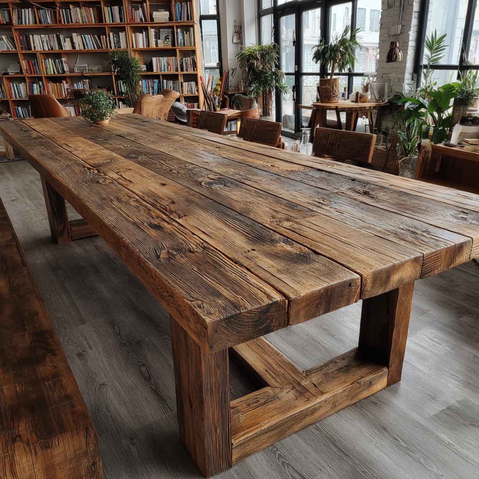 Handmade Live Edge Walnut Dining Table, Solid Wood Farmhouse Table - Etsy