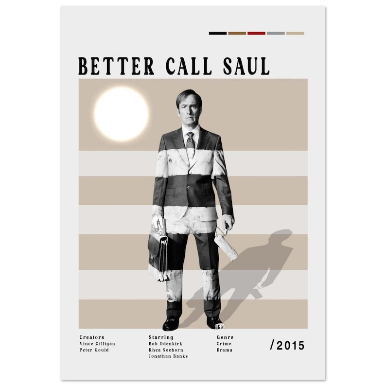 Better Call Saul Poster - TV Series Illustration (digital Download) - Etsy