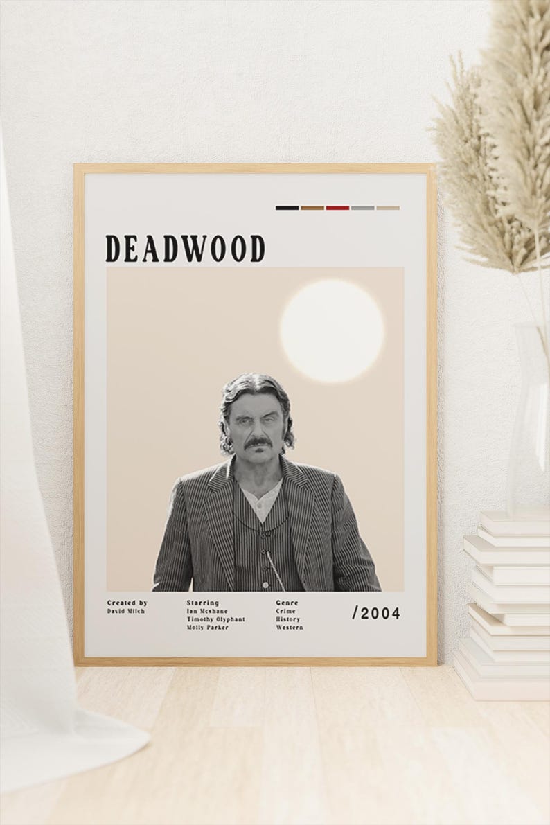 Deadwood Ian Mcshane Poster – TV Series Wall Art (digital Download) - Etsy