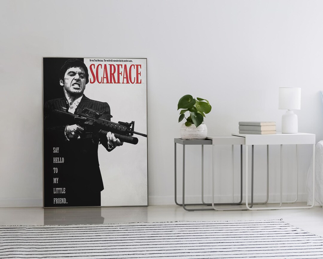 Scarface Movie Poster – Al Pacino Illustration, Home Decor (digital ...