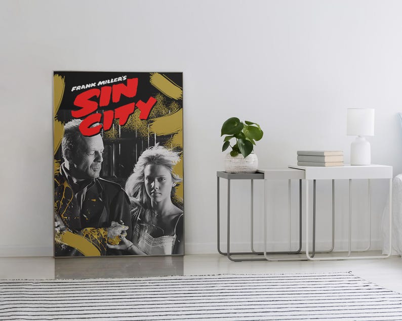 Sin City Movie Poster – Illustrated Wall Art (digital Download) - Etsy