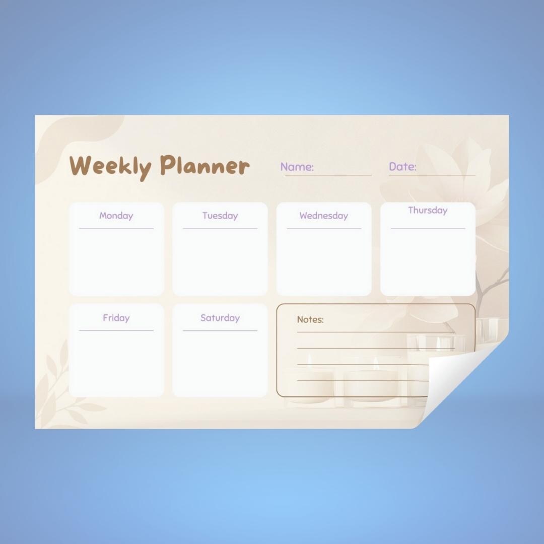 Minimalist Weekly Planner Printable: A4 & Letter (digital Download) - Etsy