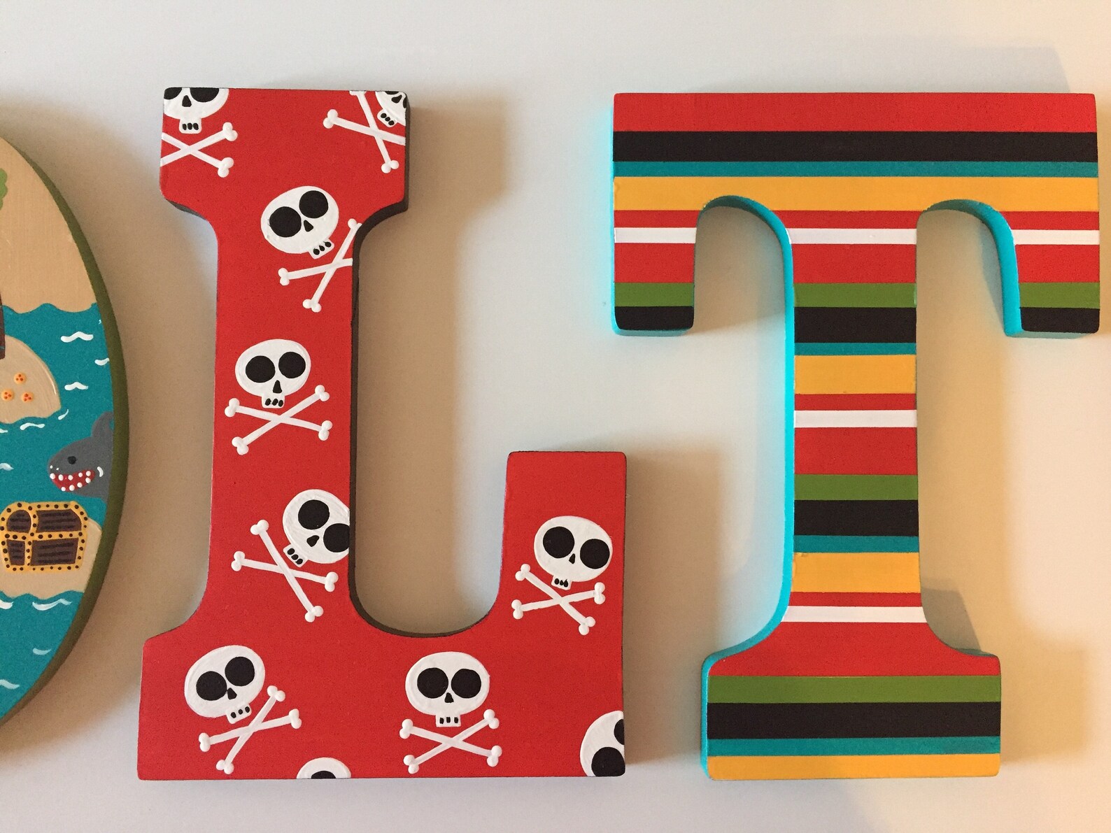Custom Painted Pirate Themed Letters - Etsy