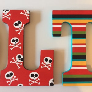 Custom Painted Pirate Themed Letters - Etsy