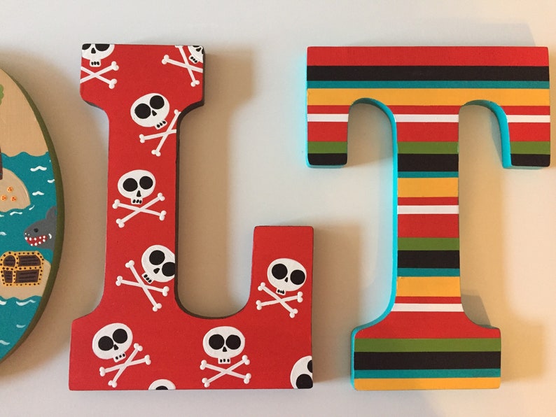 Custom Painted Pirate Themed Letters - Etsy