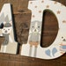 Custom Painted Childrens Letters Cuddle and Kind Theme - Etsy