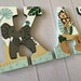 Custom Painted Jungle Themed Hanging Letters Elephants / - Etsy