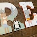 Custom Painted Childrens Letters Cuddle and Kind Theme - Etsy
