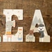 Custom Painted Childrens Letters Cuddle and Kind Theme - Etsy