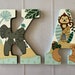Custom Painted Jungle Themed Hanging Letters Elephants / Lions ...