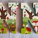 Custom Painted Woodland Forest Themed Letters - Etsy