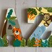 Custom Painted Hanging Wall Letters Jungle Animals / Mighty Jungle ...