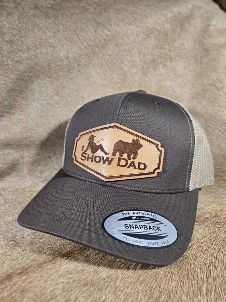 Custom Leather Patch Show Dad Hat – Pig Swine Livestock Cap - Etsy